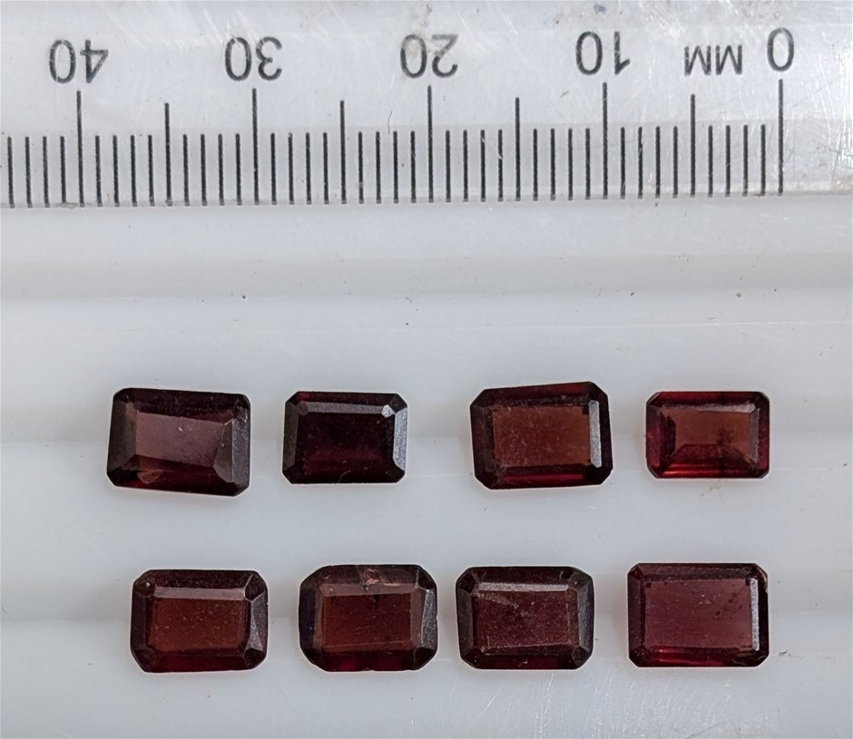 12 carats rectangle shape GARNET Gemstones Auction (0032-2559899 ...