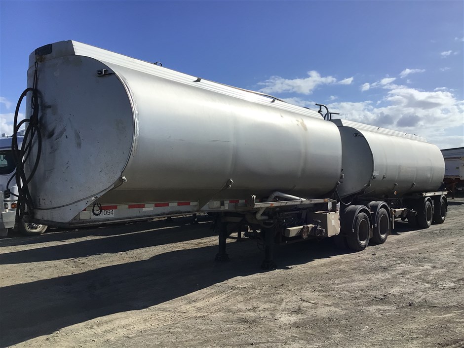 2003 Marshall Lethlean B Double Tanker Trailer Combination Auction ...