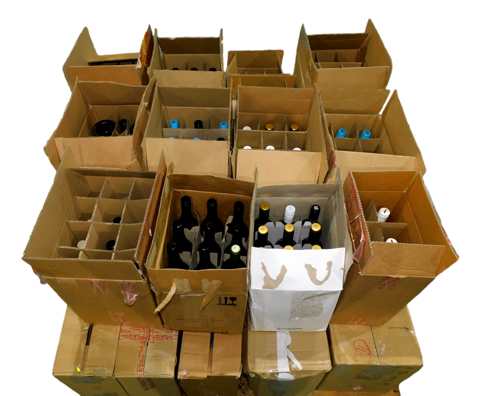 Pick Up Pallet of Wine Approx 25 Assorted Cartons of Wine Auction (0001 ...