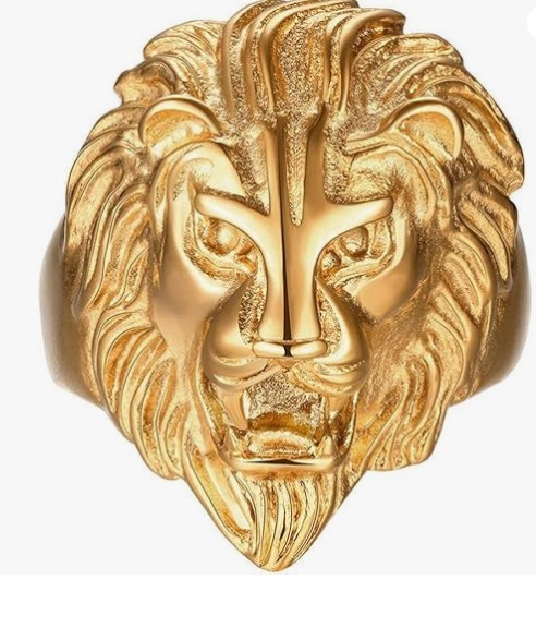 Egyptian Pharaoh Anubis Ring in 18kt Triple White Gold Plated Auction ...