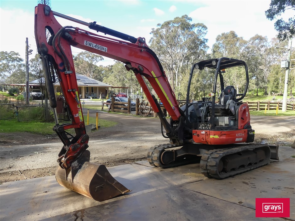 Kubota U55-4 Hydraulic Excavator Auction (0013-5057360) | Grays Australia