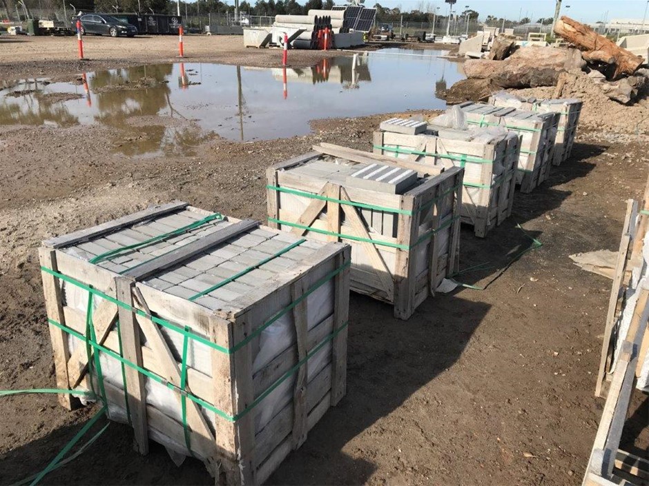 6x Crates of Hone Bluestone Tiles Auction (0186-3030224) | Grays Australia