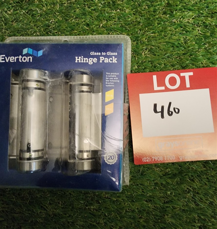Everton Glass to Glass Hinge Pack Auction (0460-5057511) | Grays Australia