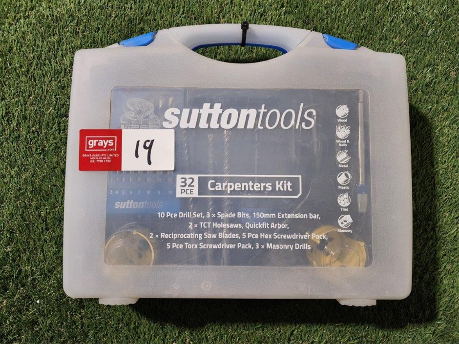 Sutton tools 32Pce Carpenters Kit Auction (0019-5057511) | Grays Australia