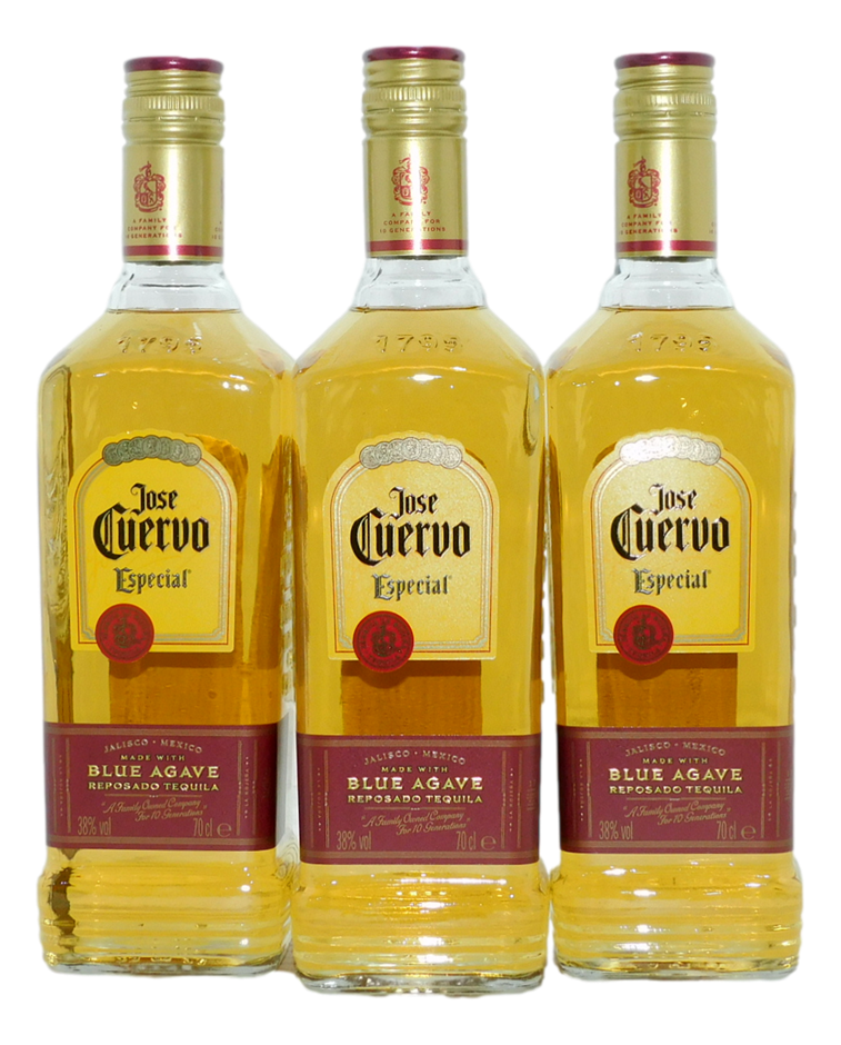 Jose Cuervo Especial Blue Agave Tequila (3x 700mL) Mexico Auction (0008 ...