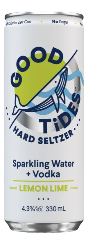 Good Tides Hard Seltzer Lemon Lime Cans (24x 330mL) Aus Auction (0016 ...