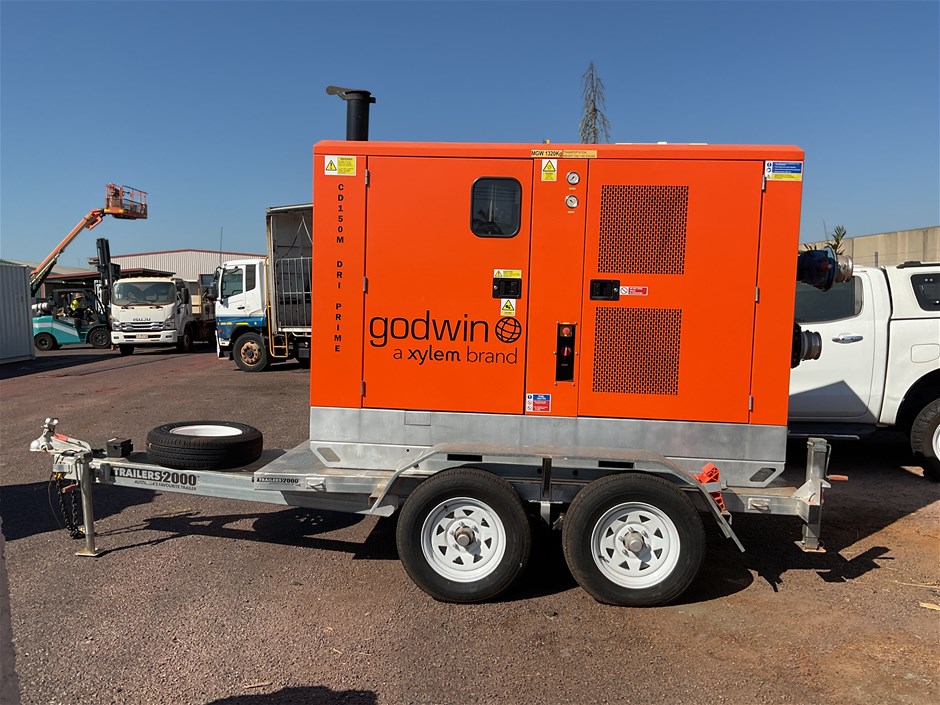 Godwin CD150M Self Priming Pump on Trailer Auction (0001-8019133 ...