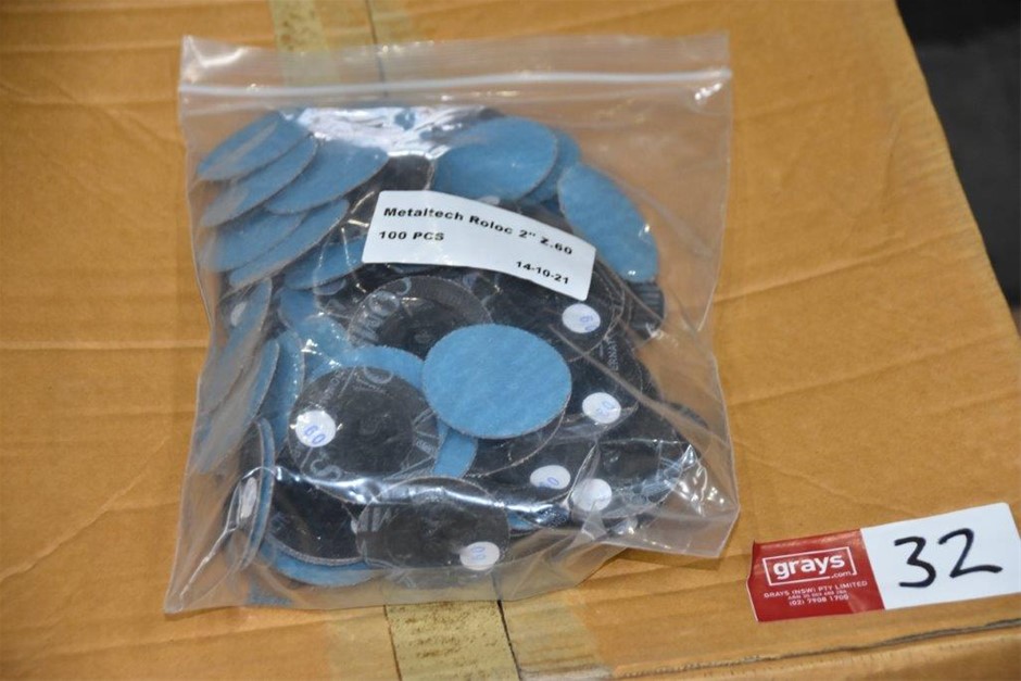 Boxes Of Quick Lock Sanding Discs Auction (0032-5057613) | Grays Australia