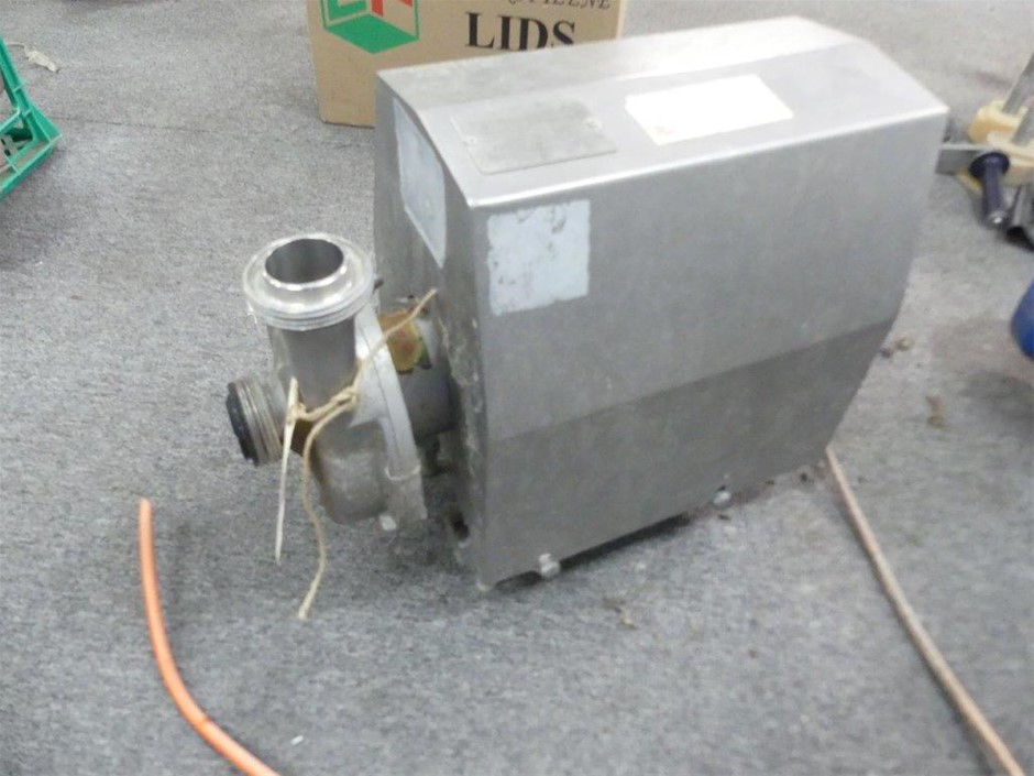 Electric Fluids Centrifugal Pump with Stainless Steel Cover Auction ...