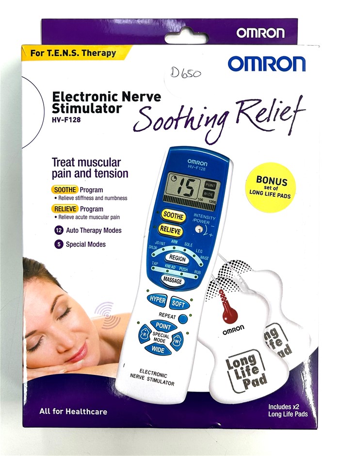 OMRON ELECTRONIC NERVE STIMULATOR HV-F128 Auction (0227-2560704) | Grays Australia