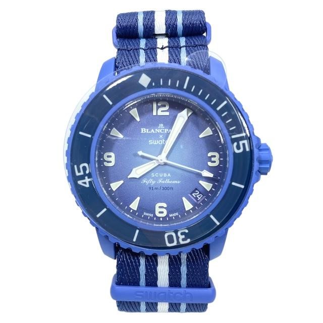 SWATCH X BLANCPAIN, BIOCÉRAMIC ‘SCUBA FIFTY FATHOMS ATLANTIC OCEAN ...