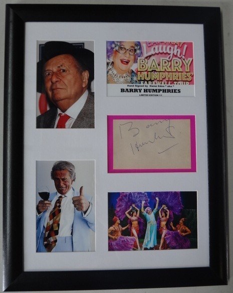 Hand Signed BARRY HUMPHRIES Signature Auction (0005-3122364) | Grays ...