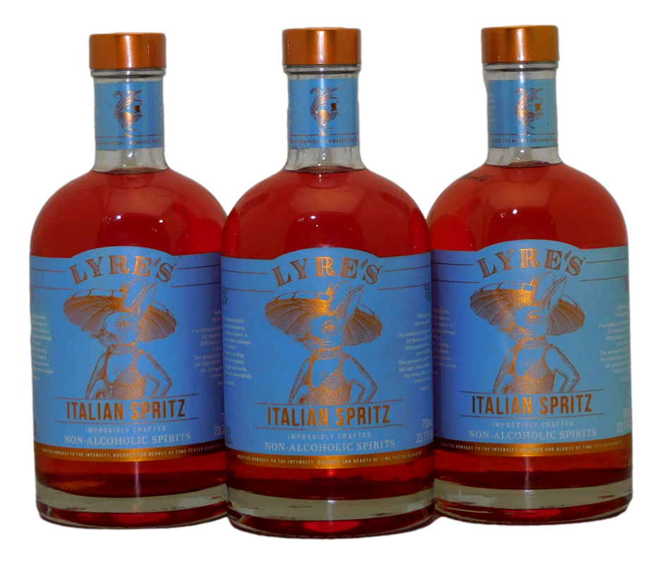 Lyre`s Italian Spritz Non Alcoholic Sprit (3x 700mL). Aus. Auction ...