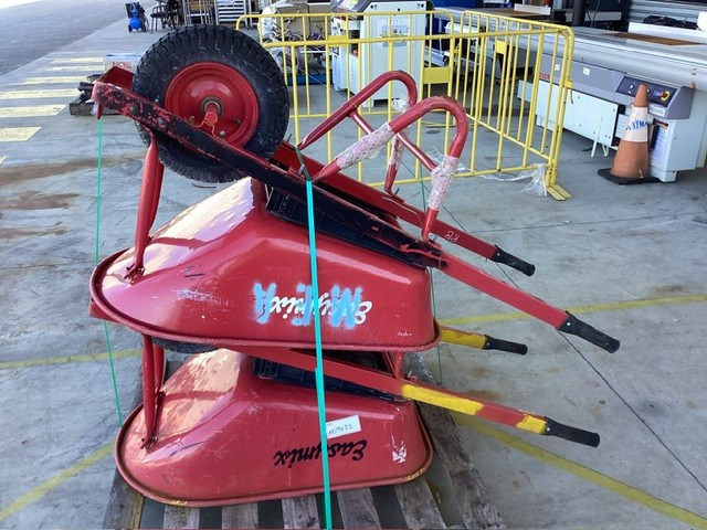 2 Easymix Metal Wheelbarrows Auction (0004-9054228) | Grays Australia