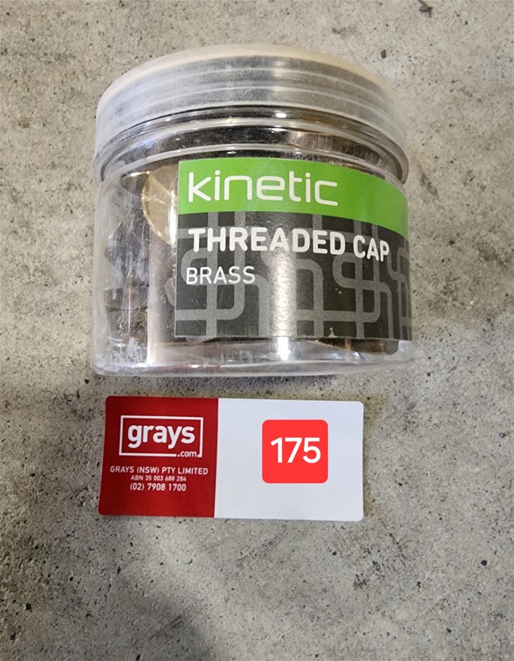 15mm Kinetic 20Pc Brass Threaded Cap Auction (0254-5058426) | Grays ...