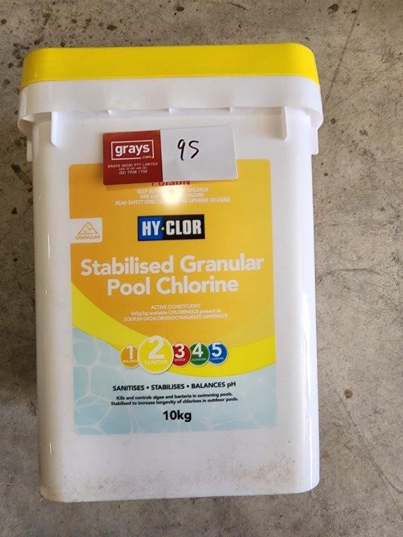 Hy-Clor Stabilised Granular Pool Chlorine Auction (0095-5057787 ...