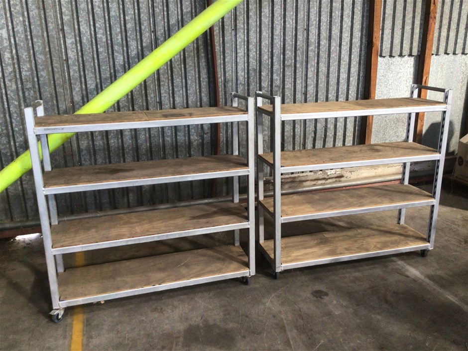 2 x Mobile Fabricated Storage Racks Auction (0019-7053838) | Grays ...