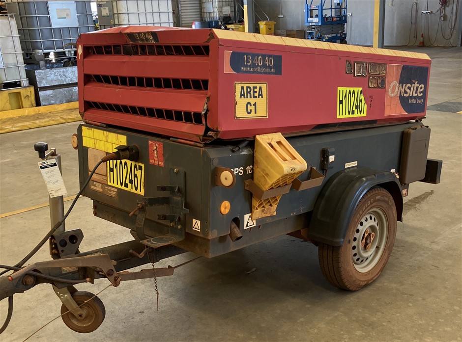 2015 CHICAGO PU CPS185 Compressor - 185cfm - Diesel (Tom Price) Auction ...