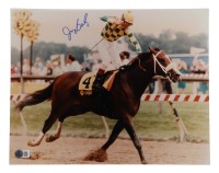 US JOCKEY GREAT JERRY BAILEY SIGNED LARGE RACE PHOTO Auction (0013 ...