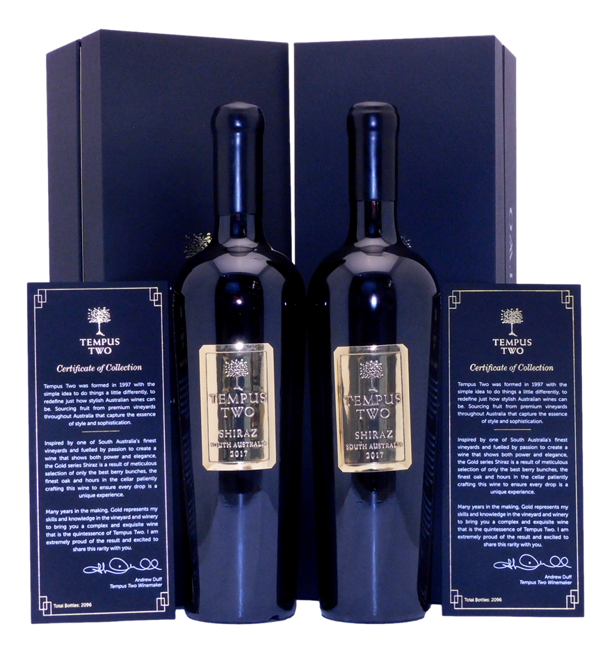 Tempus Two Gold Series Shiraz 2017 (2x 750mL) SA Auction (0090-10730954 ...
