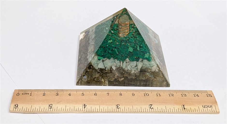 ORGONITE Crystal healing Pyramid Auction (0029-2561026) | Grays Australia