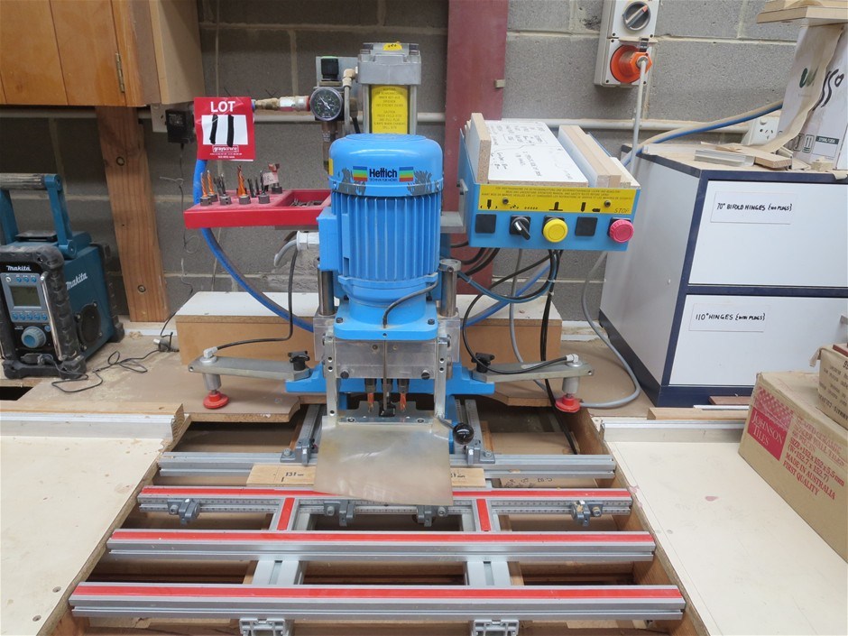 Hettich drill and hinge inserter, Model: Blue Max 8, Auction (0011 ...