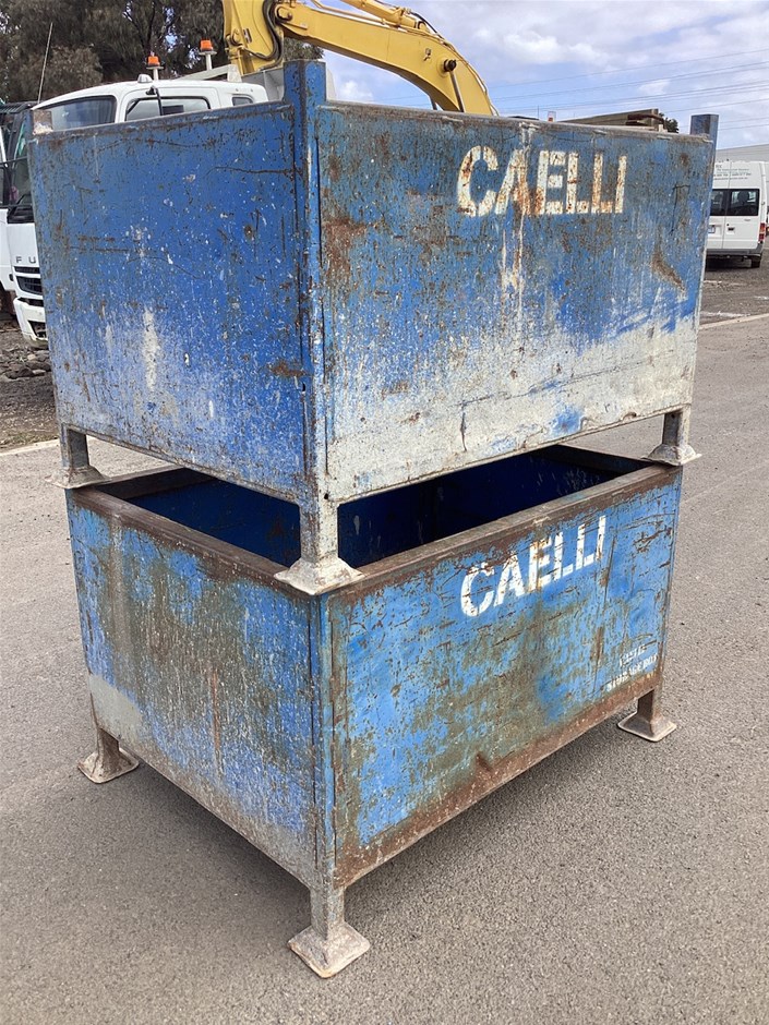 2 x Metal Stillage Storage Boxes Auction (0003-3030541) | Grays Australia