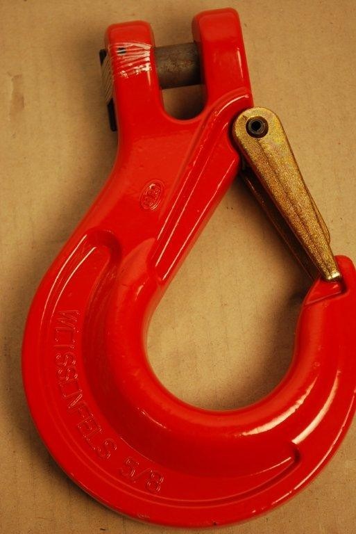WEISSENFELS Clevis Sling Hook, 16mm With Cast Safety Latch, G80. Buyers ...