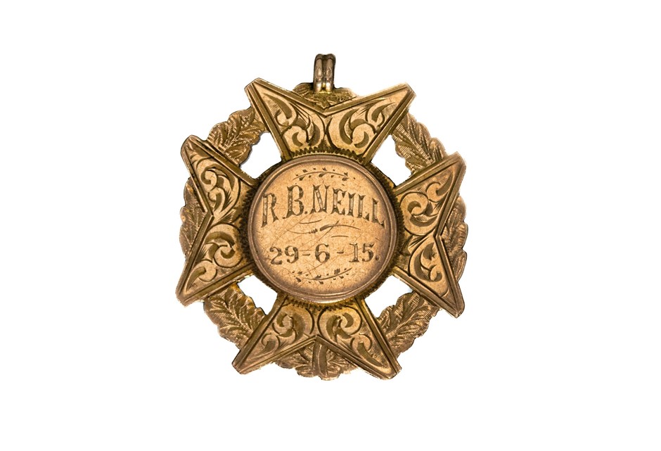 1915 NZ WW1 Return Fob 9Ct Gold medal Auction (0073-5058029) | Grays ...