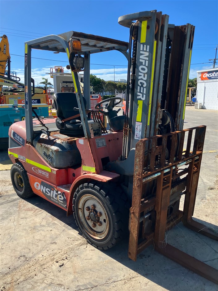 2017 Enforcer FD35T-DMA Forklift - 3.5t - 3.0m - Diesel (Bowen) Auction ...