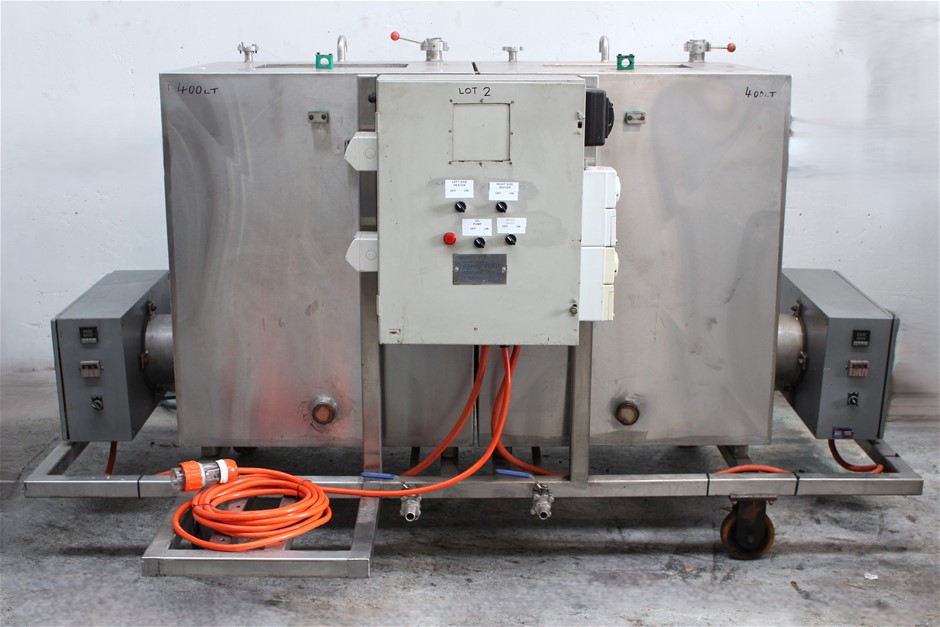 Stainless Steel Double Compartment Heating Tank Auction (0002-5058057 ...