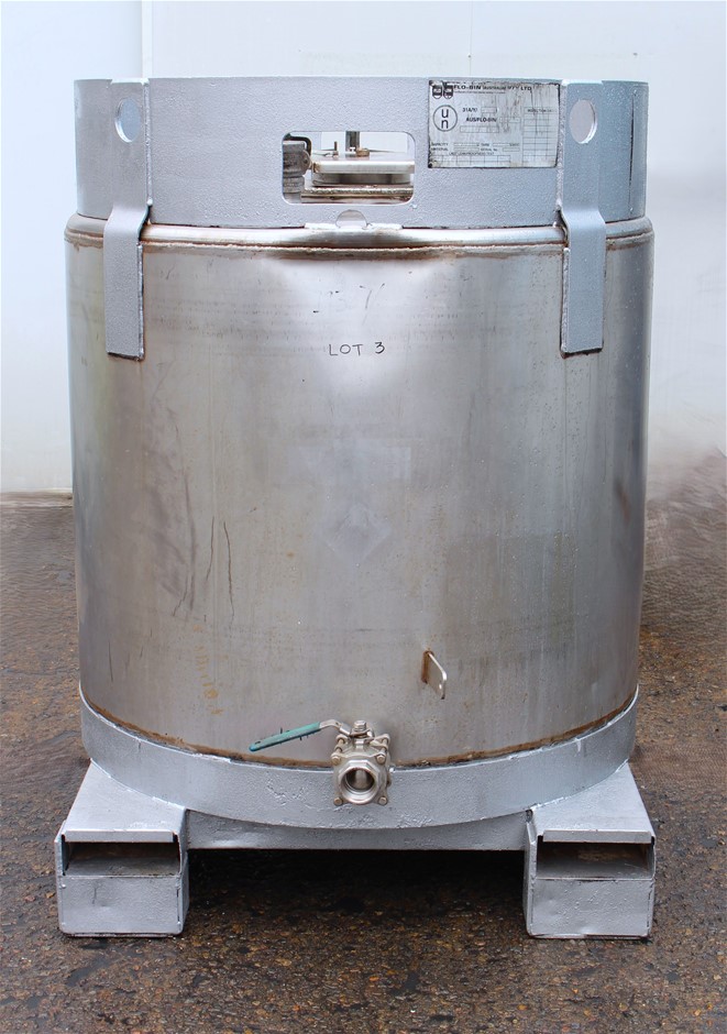 1000L Stainless Steel IBC Tank, "FLO BIN" Auction (0003-5058057 ...