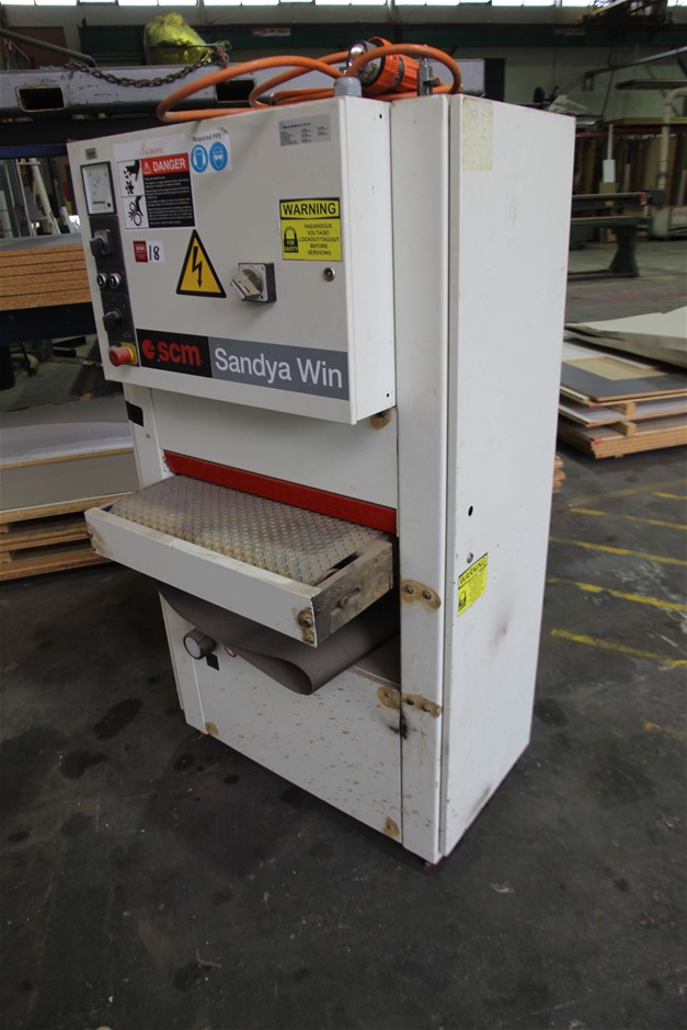 2000 SCM WIN CS 63 Power Feed Drum Belt Sander Auction (0018-5057842 ...