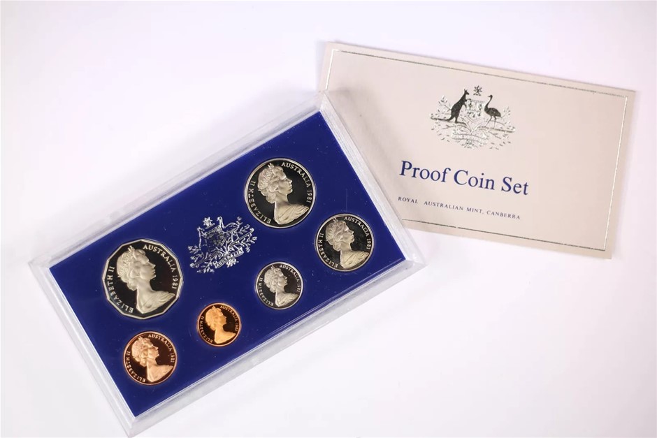 1981 Australia Six Coins Proof Set Auction (0004-2561611) | Grays Australia