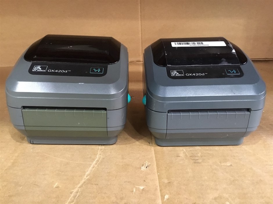 ZEBRA GK420d Direct Thermal Desktop Monochrome Printer *2 Auction (0004 ...