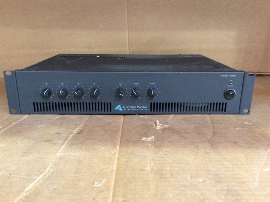 Australian Monitor AMC250 Audio Amplifier Mixer Black Auction (0022 ...