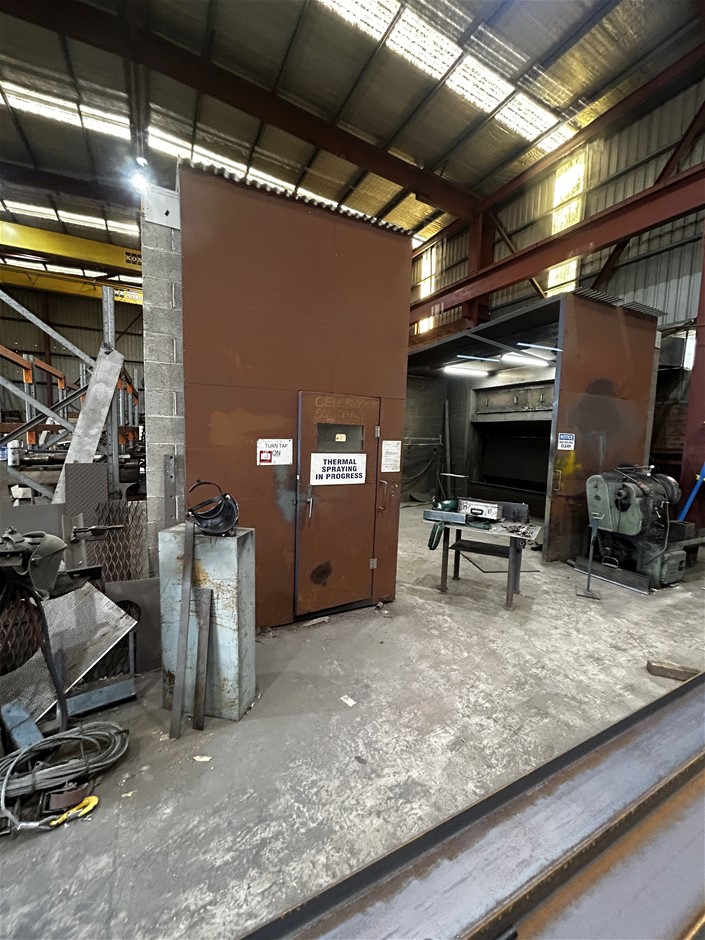 Custom Built Thermal Spray Booth including... Auction (0010-5058139 ...
