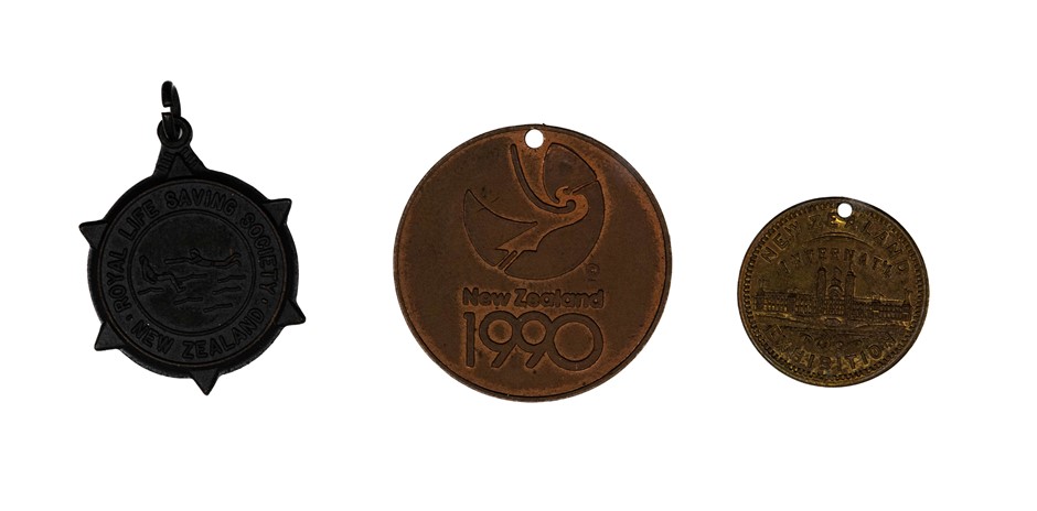 3 x Assorted tokens/medal incl.1 x Royal Life Saving Society Auction ...