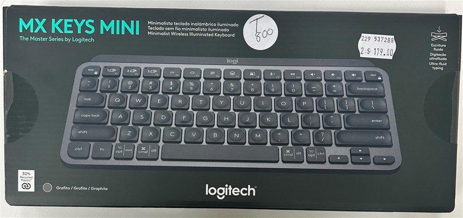 Logitech Mx Keys Mini Minimalist Wireless Illuminated Keyboard Auction ...