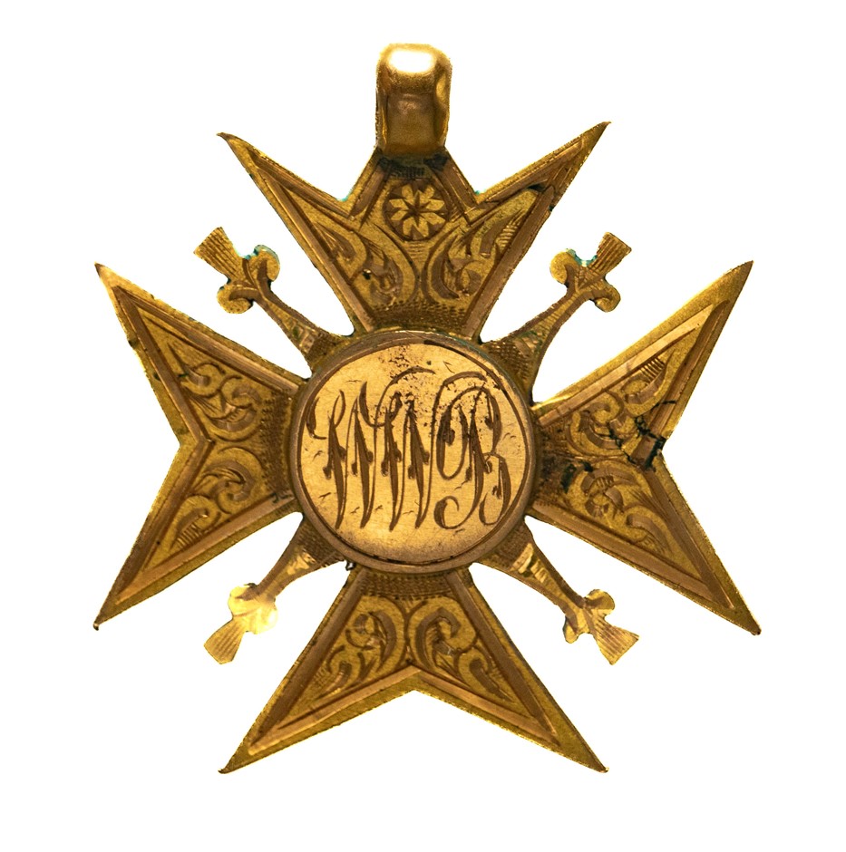 North Otago Highland Pipe Band Medal with ring top suspension, 15CT/8 ...