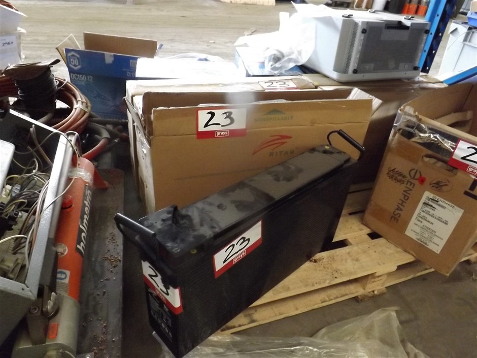 Ritar 12V Deep Cycle AMG Battery, 12V Auction (0023-3030992) | Grays ...