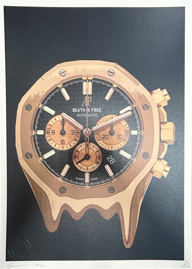 Death NYC Signed Street Art Print "Watch Melting" Limited Edition ...