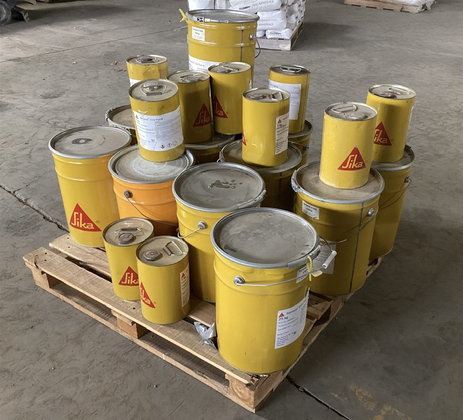 Pallet of 25kg Sarnacol 2152 Part A & 5kg Sarnacol 2152 Part B Auction ...