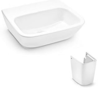 Lots of 5.Size 457x3920mm medium sized wall basin with shroud. 0 Tap ...