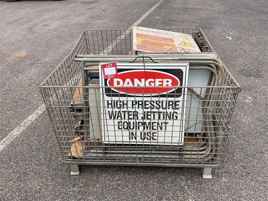 Cage Filled with Various Safety Signs Auction (0053-8019536) | Grays ...