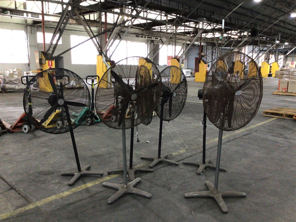 6 x Used Industrial Floor Fans Auction (0004-5058540) | Grays Australia