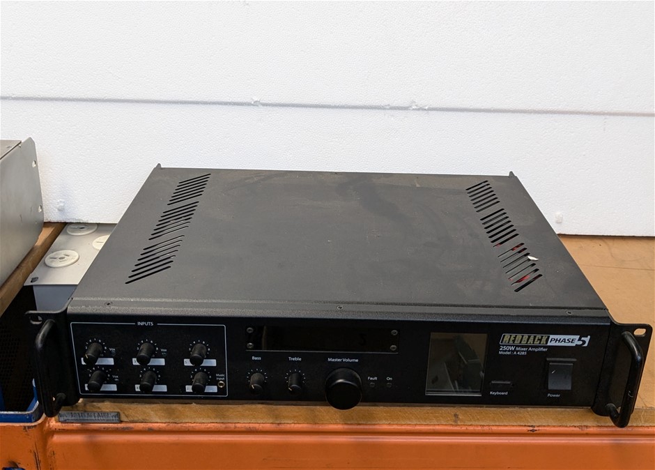 Redback Phase 5 A4285 250W Professional Mixer Amplifier Auction (0006 ...