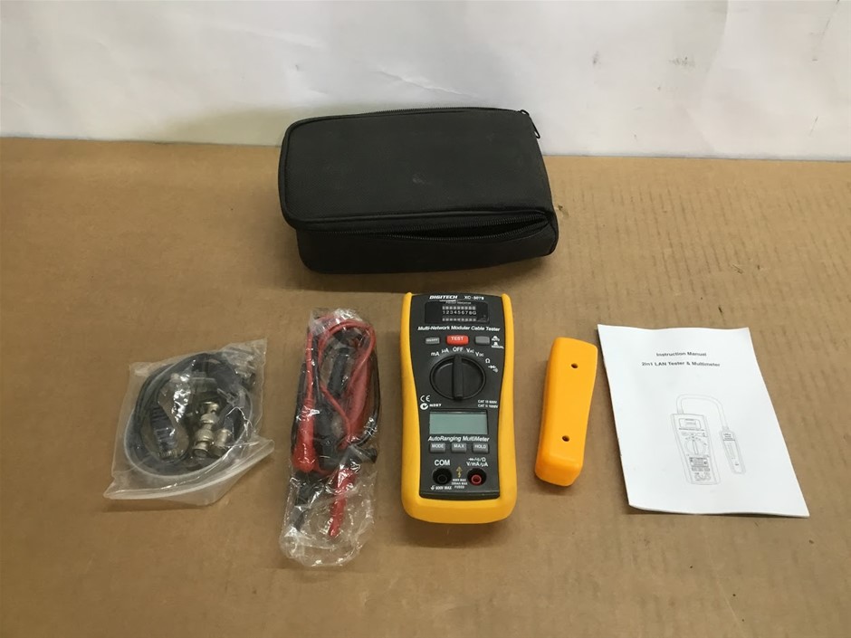 DIGITECH XC-5078 Multi-Network Modular Cable Tester Auction (0017 ...
