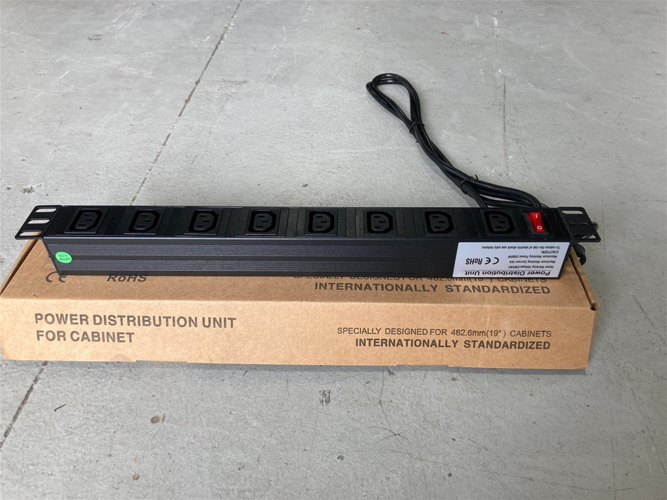 Qty 4 x Horizontal Rackmount PDU - Model -PDH1U08AUMS Auction (0166 ...