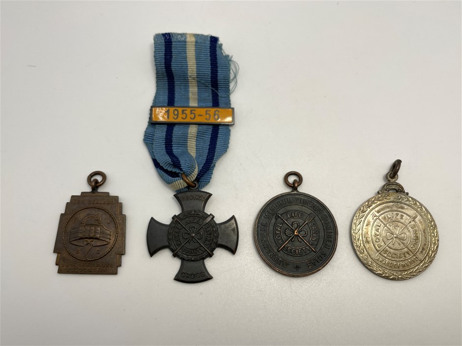 4 x Royal Life Saving Society asstd bronze medals Auction (4752-5058631 ...